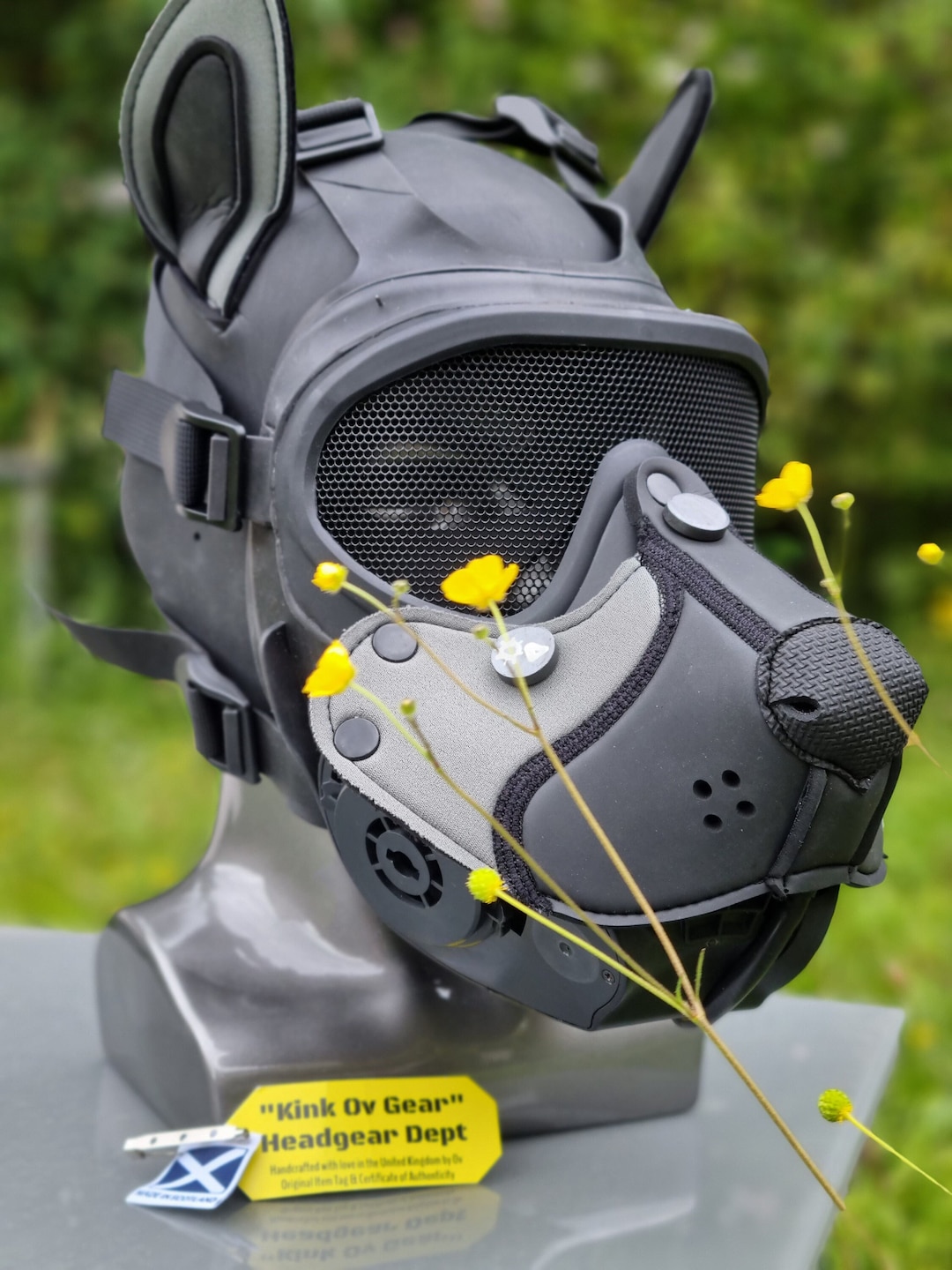 Magnetised GSR Paintball Replica Airsoft Mask for Puppy Muzzle Pup Hood ...