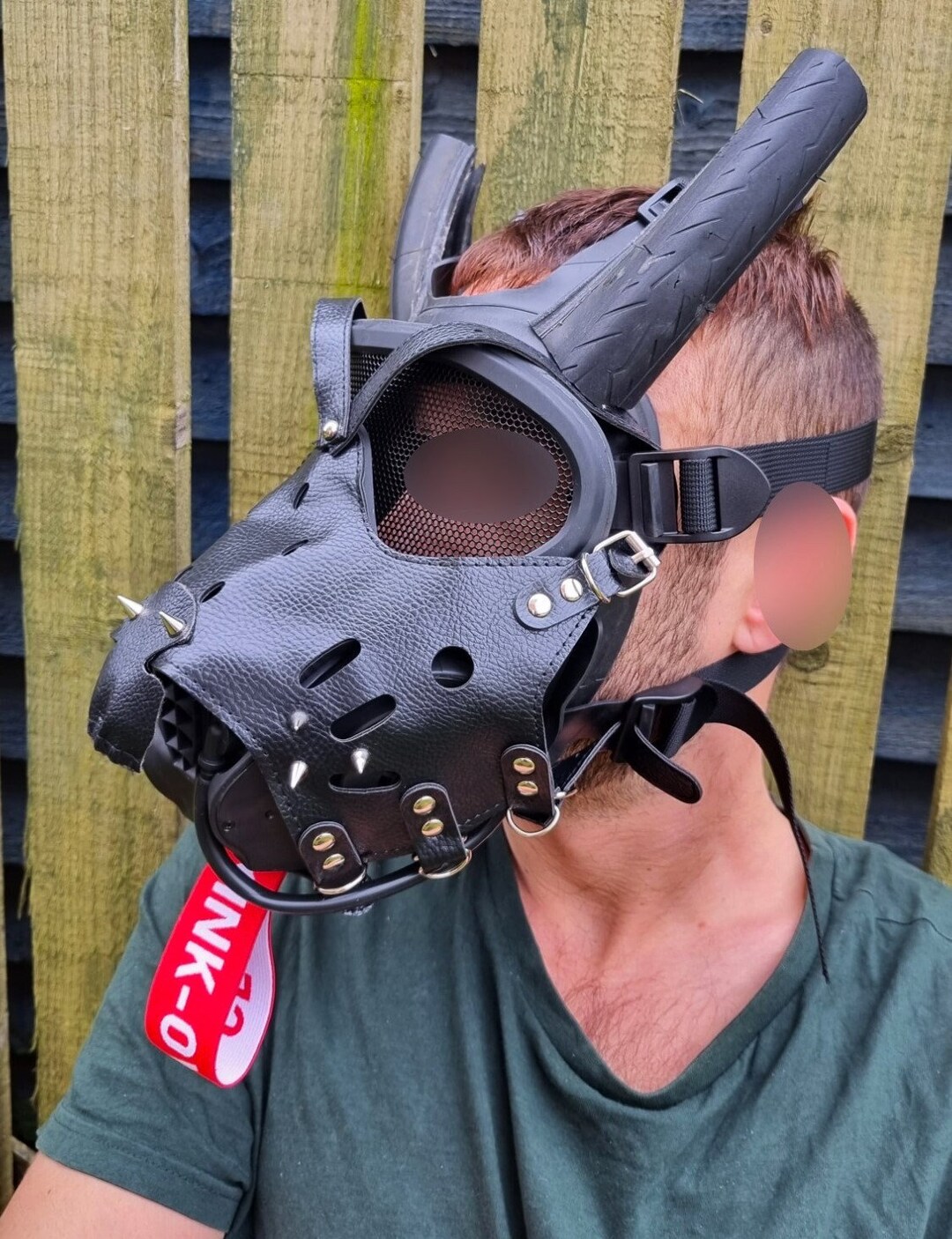 Black Pup Cyber Punk GSR Replica Paintball Gas Mask Puppy Play Vegan ...