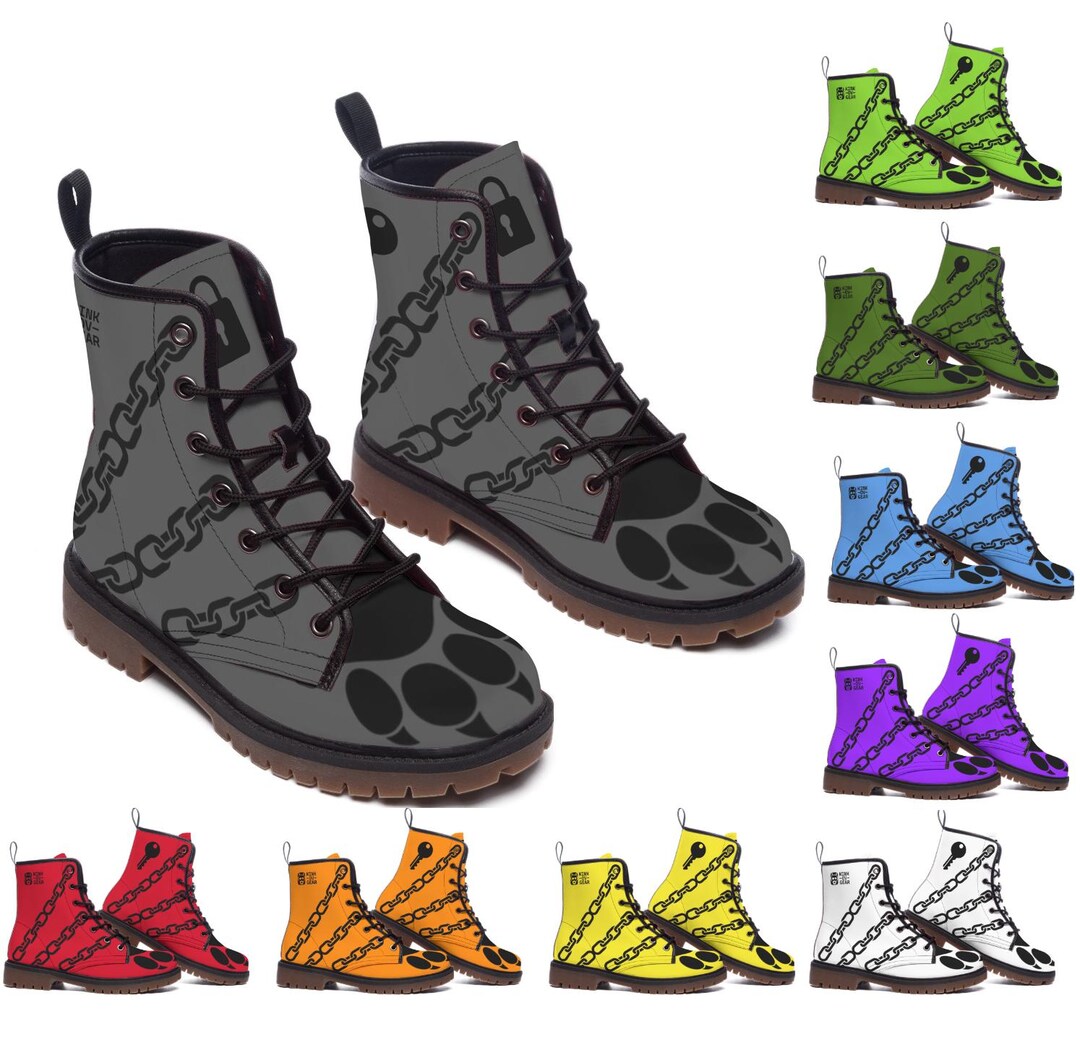 Custom Color Kinky Boots Chain Paws Green Blue Red Orange Puppy Furry ...