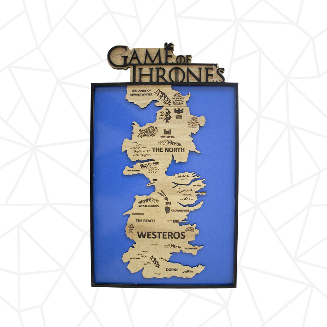 Westeros Layered Maps Game of Thrones Maps SVG Layered Maps for Laser ...