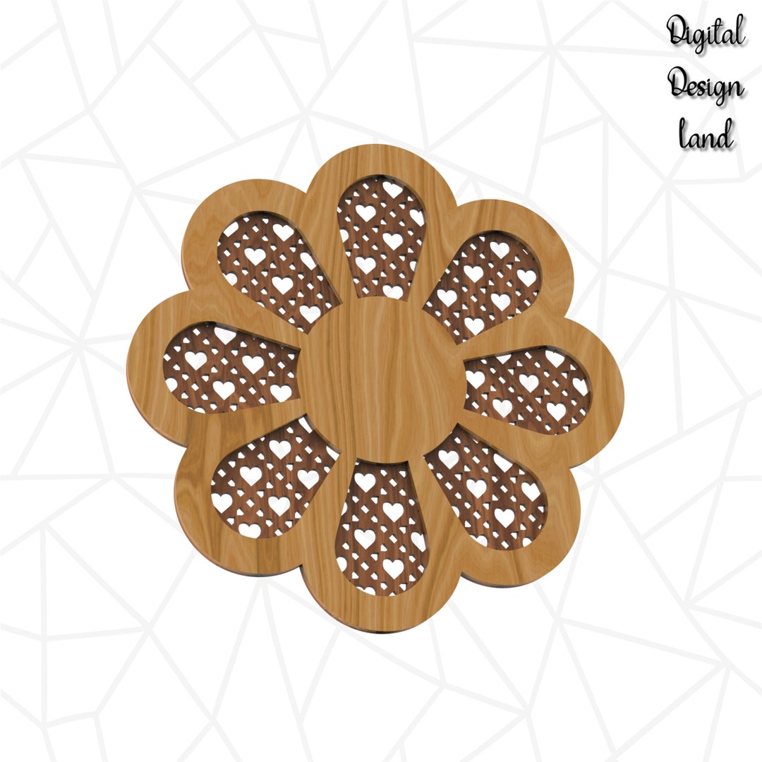 Flower Rattan SVG Flower Pattern SVG Rattan SVG Wood - Etsy
