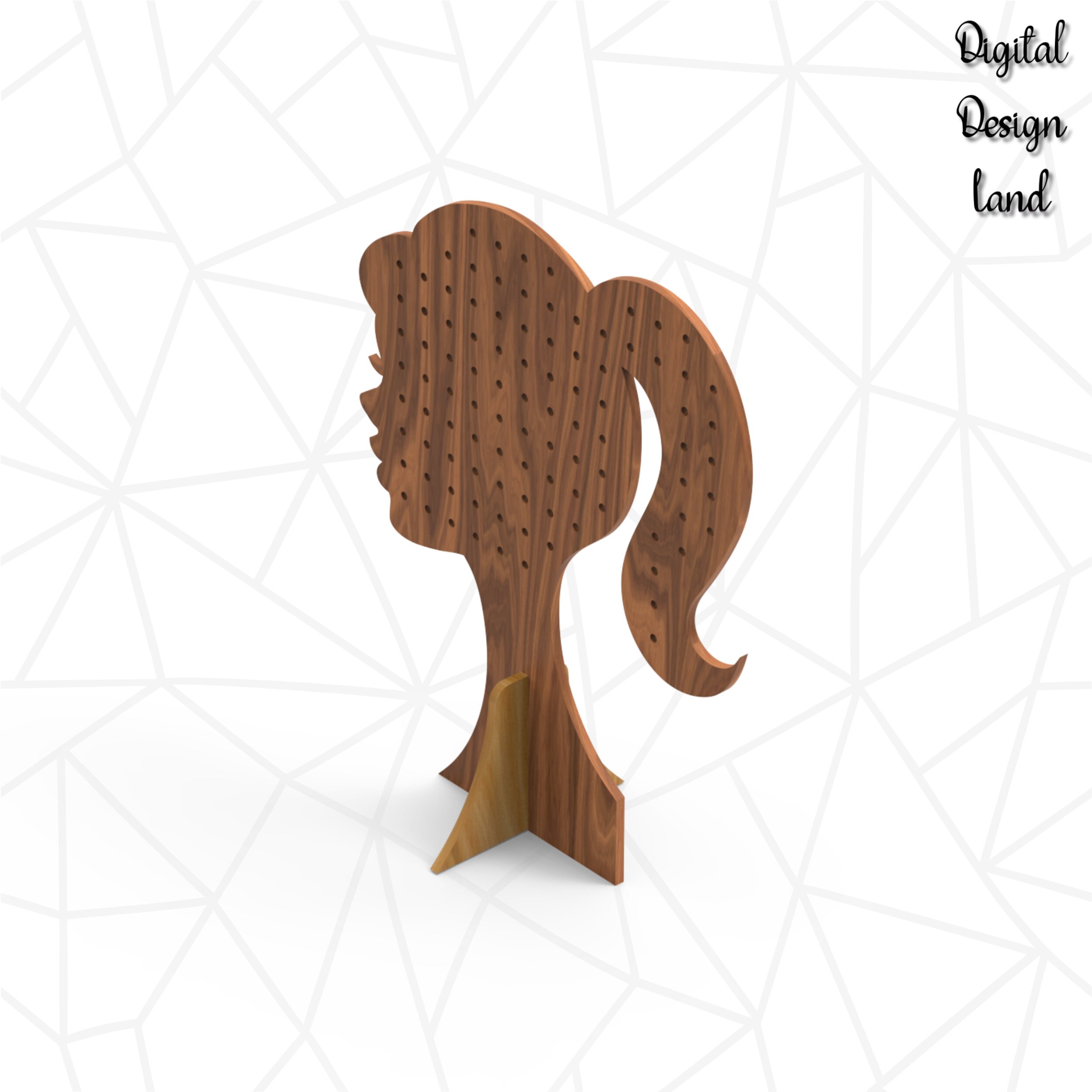 Barbie Jewelry Display Stand Svg Barbie Keychains Laser Cut Files ...