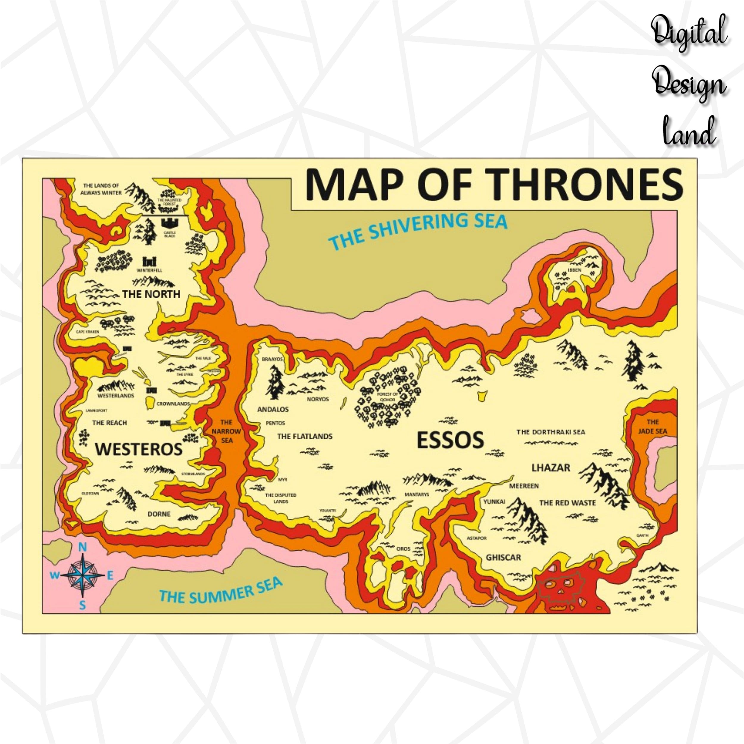 Mapa de Tronos SVG / Mapas en capas / Geek / Mapas GOT en capas para ...