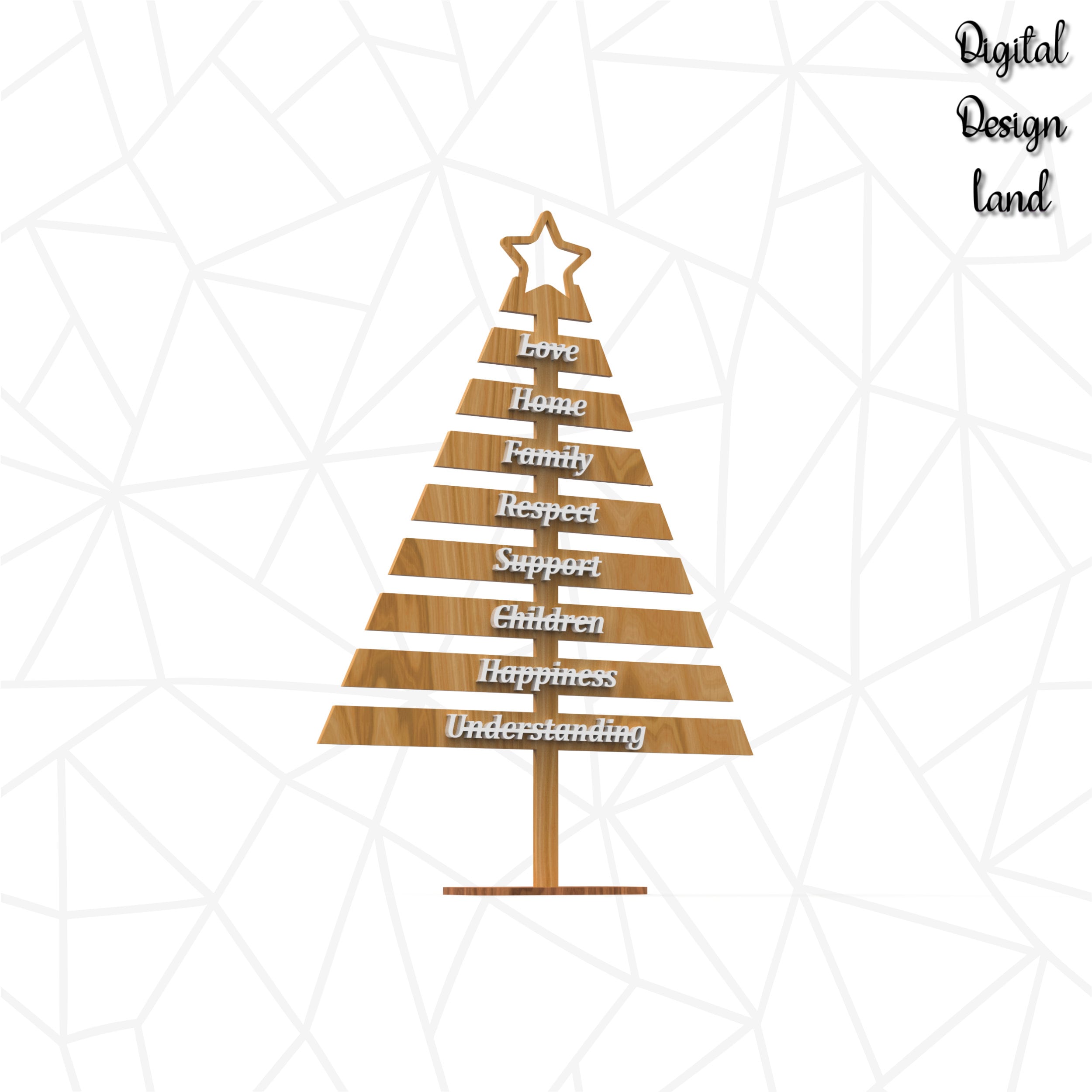 Laser Cut Files Christmas Tree Cnc Files for Wood Christmas Tree SVG ...