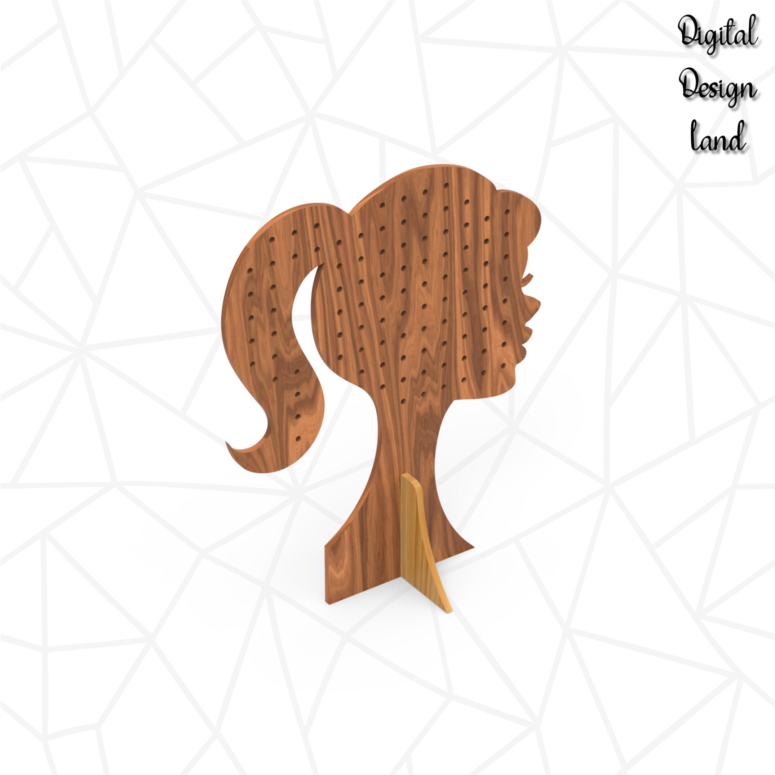 Barbie Jewelry Display Stand Svg Barbie Keychains Laser Cut Files ...