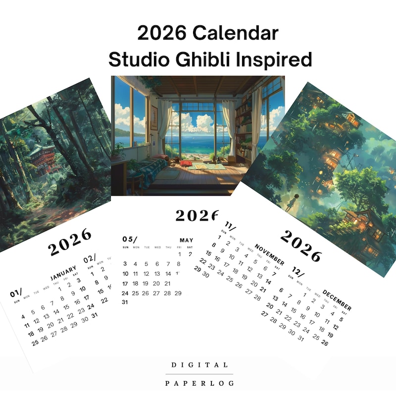 Anime Calendars 2026 - Etsy