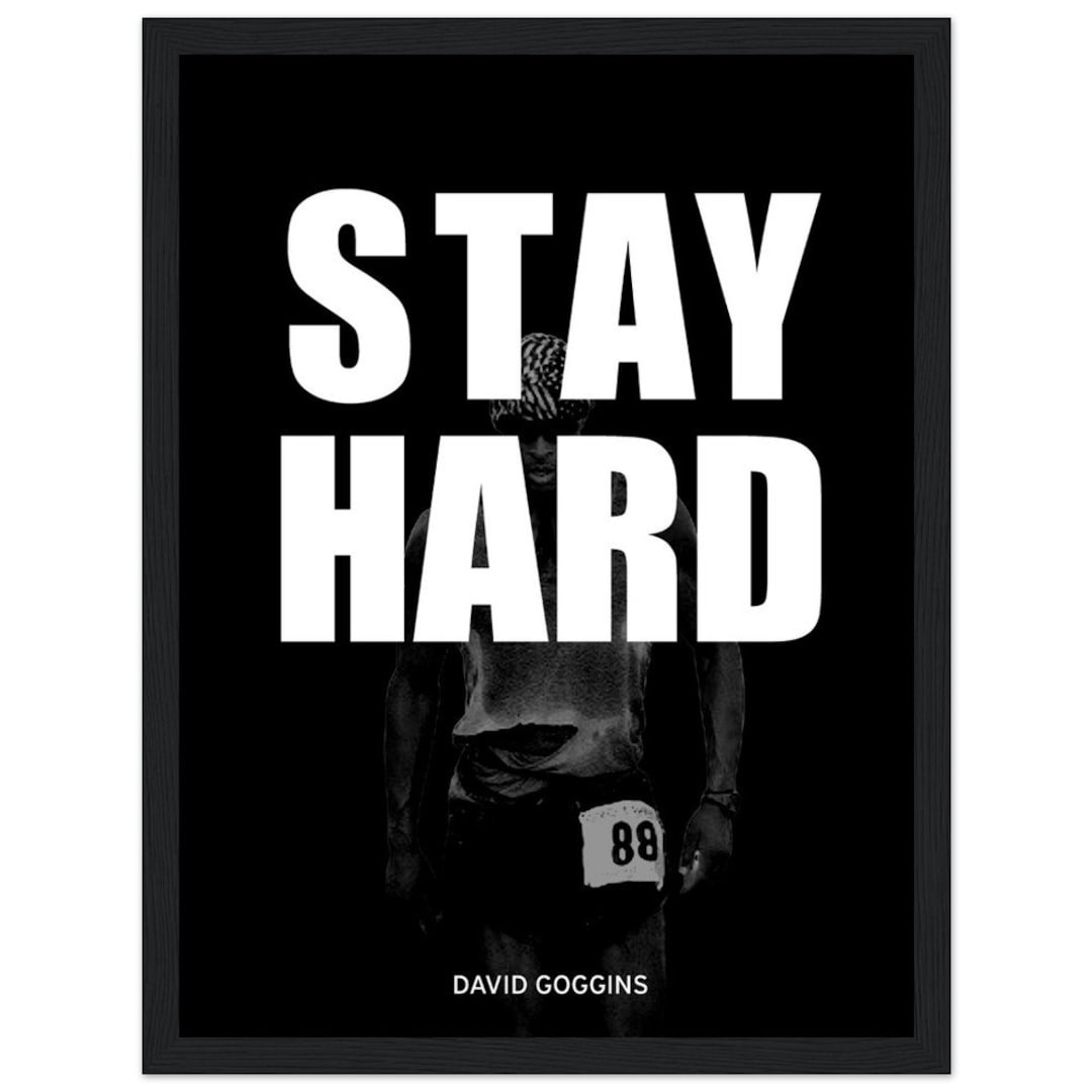 David Goggins Motivational Poster Stay Hard Classic - Etsy