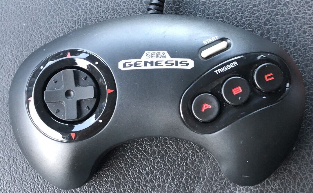 Sega Genesis Classic Mini Usb Wired Controller Model Mk-16500 Official ...