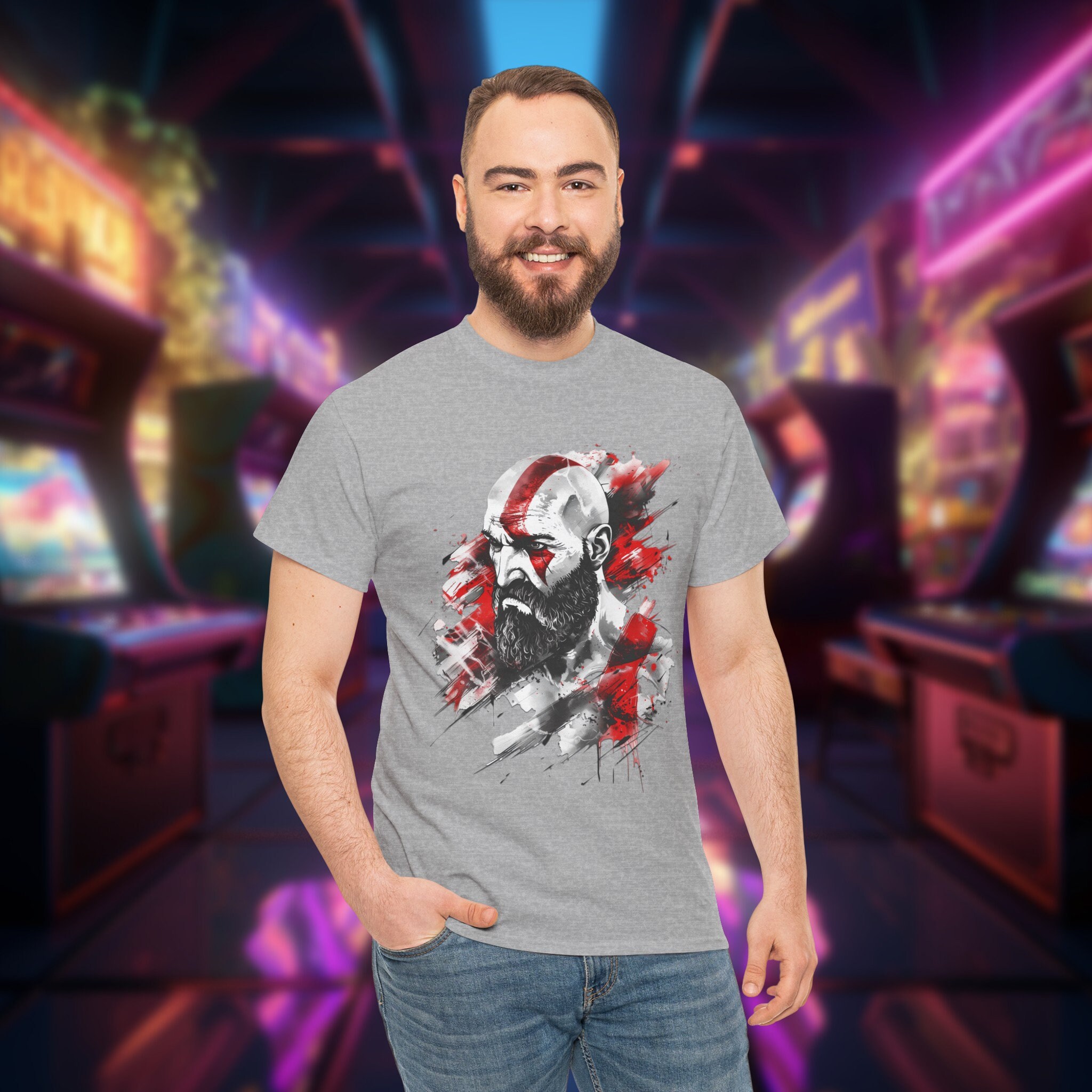 God of War Kratos Design Shirt Cool Gaming Apparel Gaming Tee - Etsy