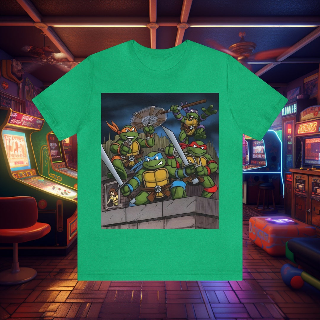 Retro TMNT Shirt - 90s Cartoon Inspired Tee - Vintage Ninja Turtles ...