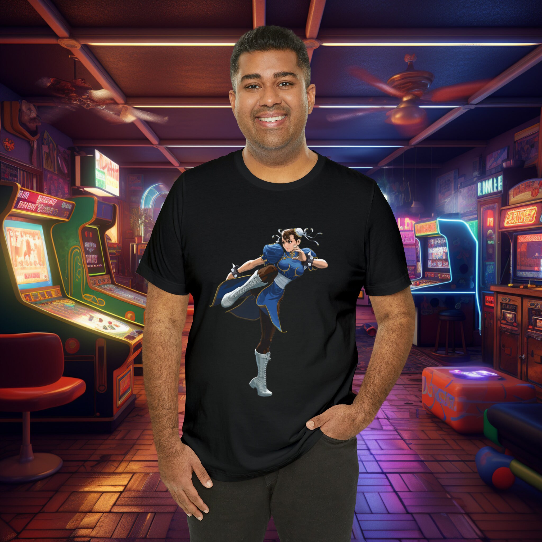 Chun-li Street Fighter Retro Shirt Classic Gaming Tee for - Etsy