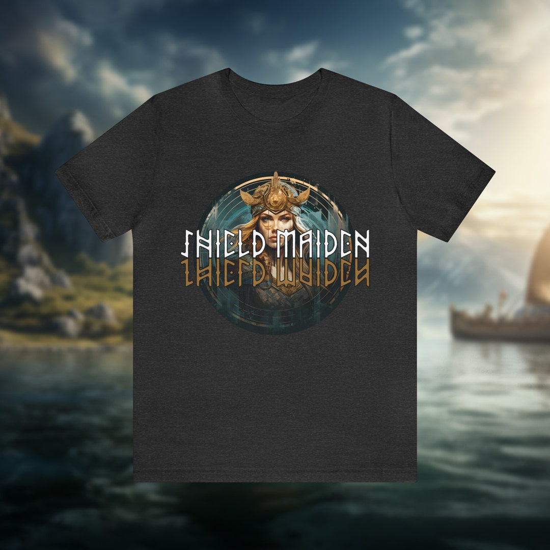 Strength and Style - Shield Maiden Viking Tee for Women - Etsy