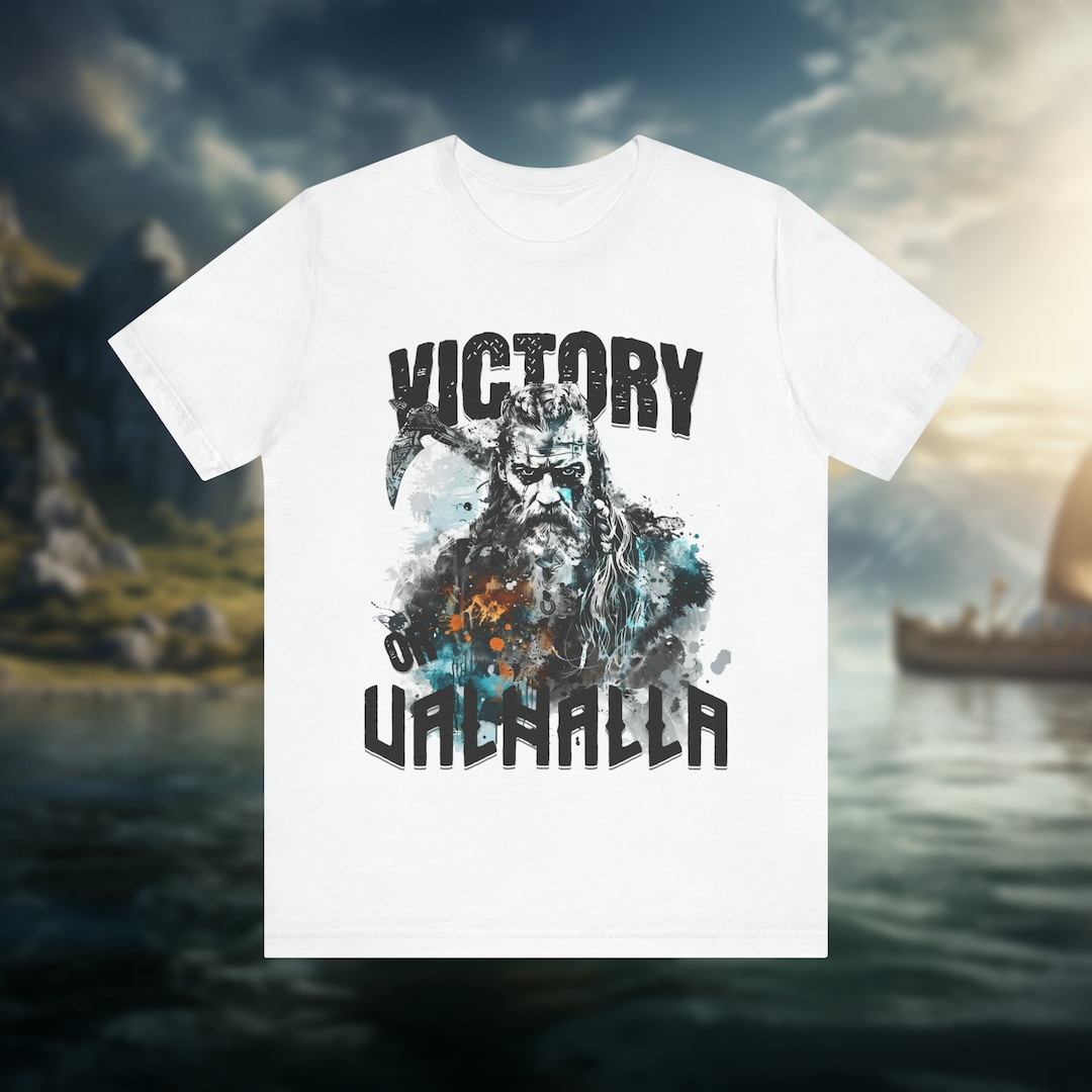Victory or Valhalla Viking Tee - Norse Mythology Graphic Shirt - Etsy