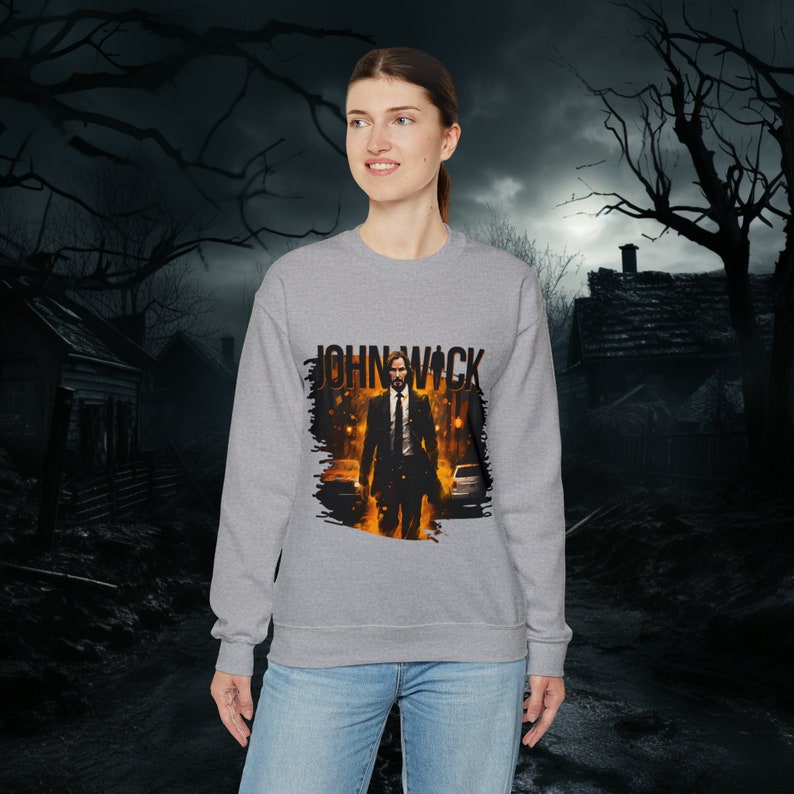 Halloween and Autumn Theme John Wick Sweatshirt Gifts for Him John Wick ...