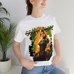 Custom Sonya Blade Mortal Kombat Fan Art Gaming T-shirt V2 - Etsy Australia