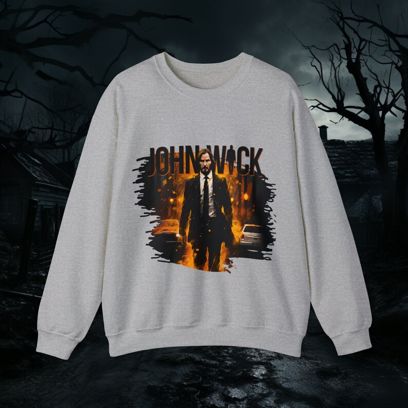 Halloween and Autumn Theme John Wick Sweatshirt Gifts for Him John Wick ...