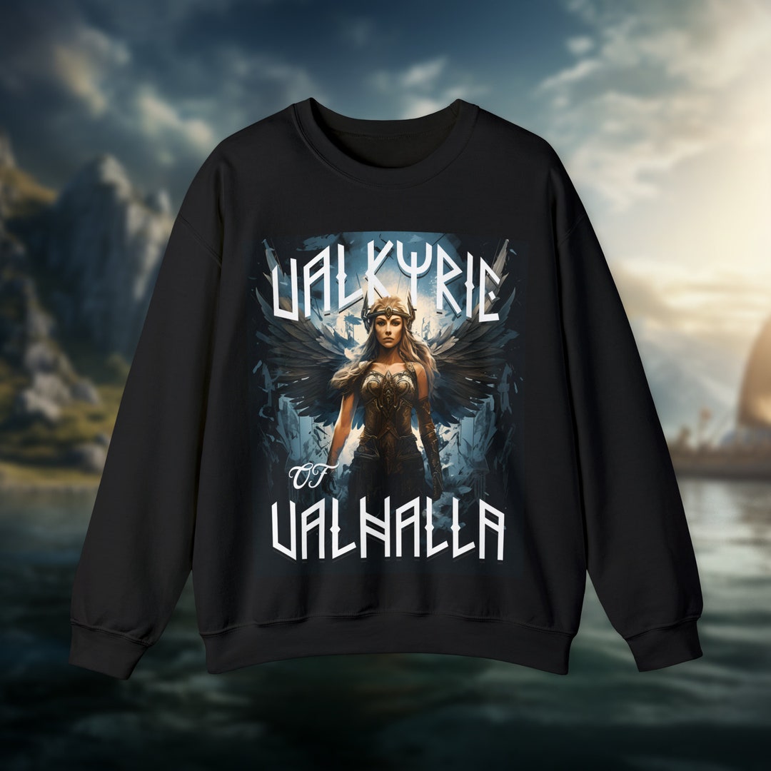 Epic Valkyrie of Valhalla Norse Mythology Sweatshirt - Stay Cozy in ...
