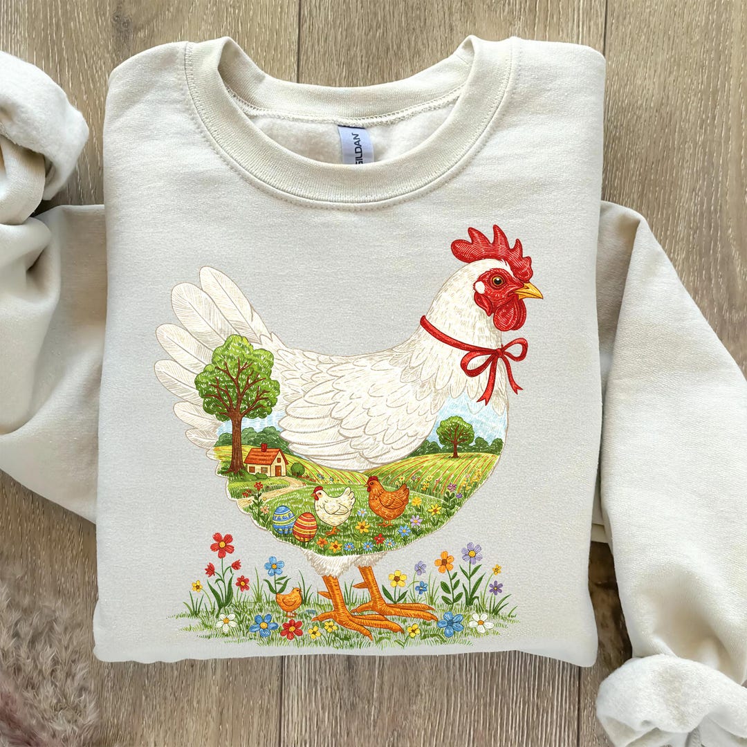 Farm Chicken Png, Country Easter Png, Chicken With Eggs Png, Rustic ...