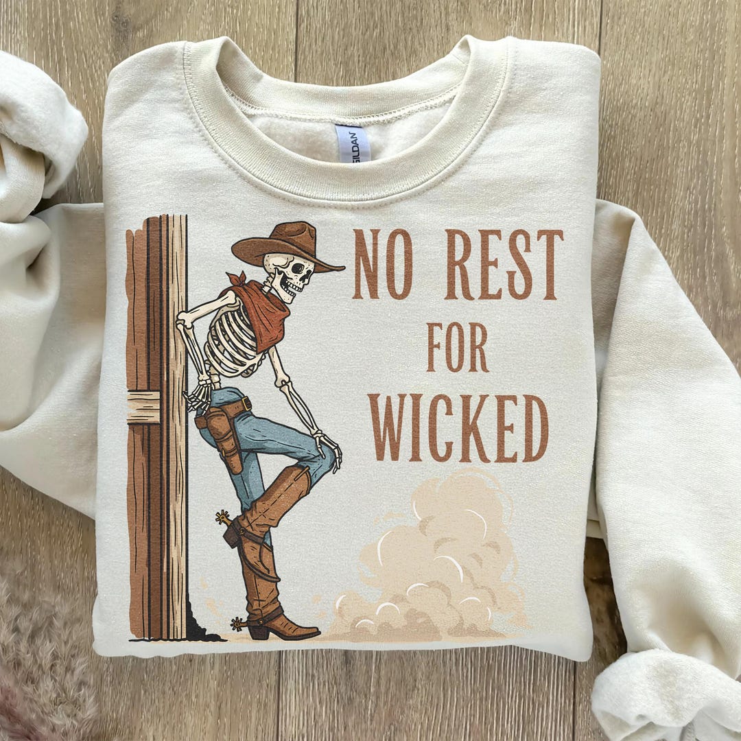 Cowboy Skeleton Png, No Rest for Wicked Png, Western Skeleton Png ...