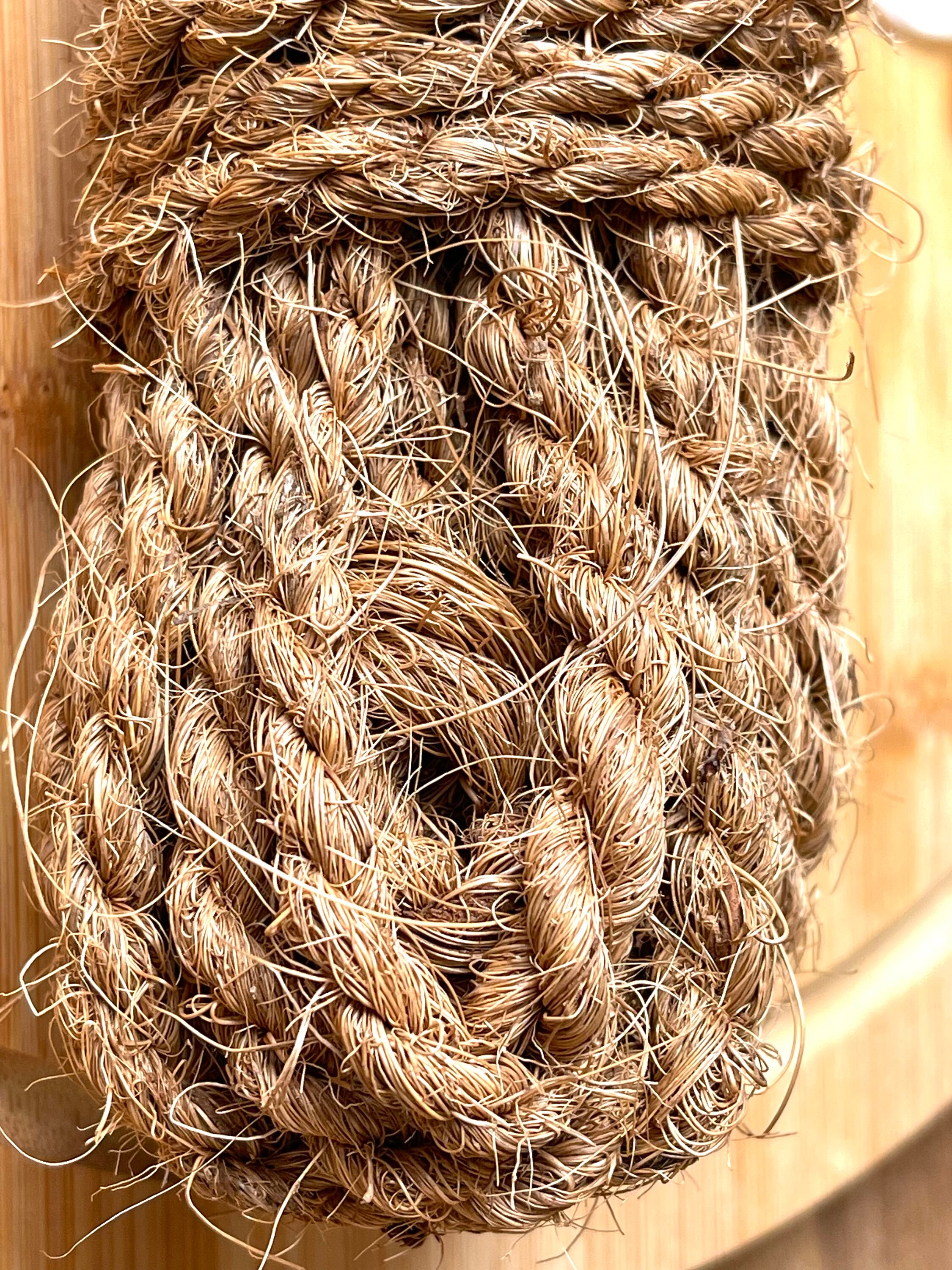 100% Natural Eco-friendly 15M Twisted Handmade Coconut Coir Fiber Ropes ...