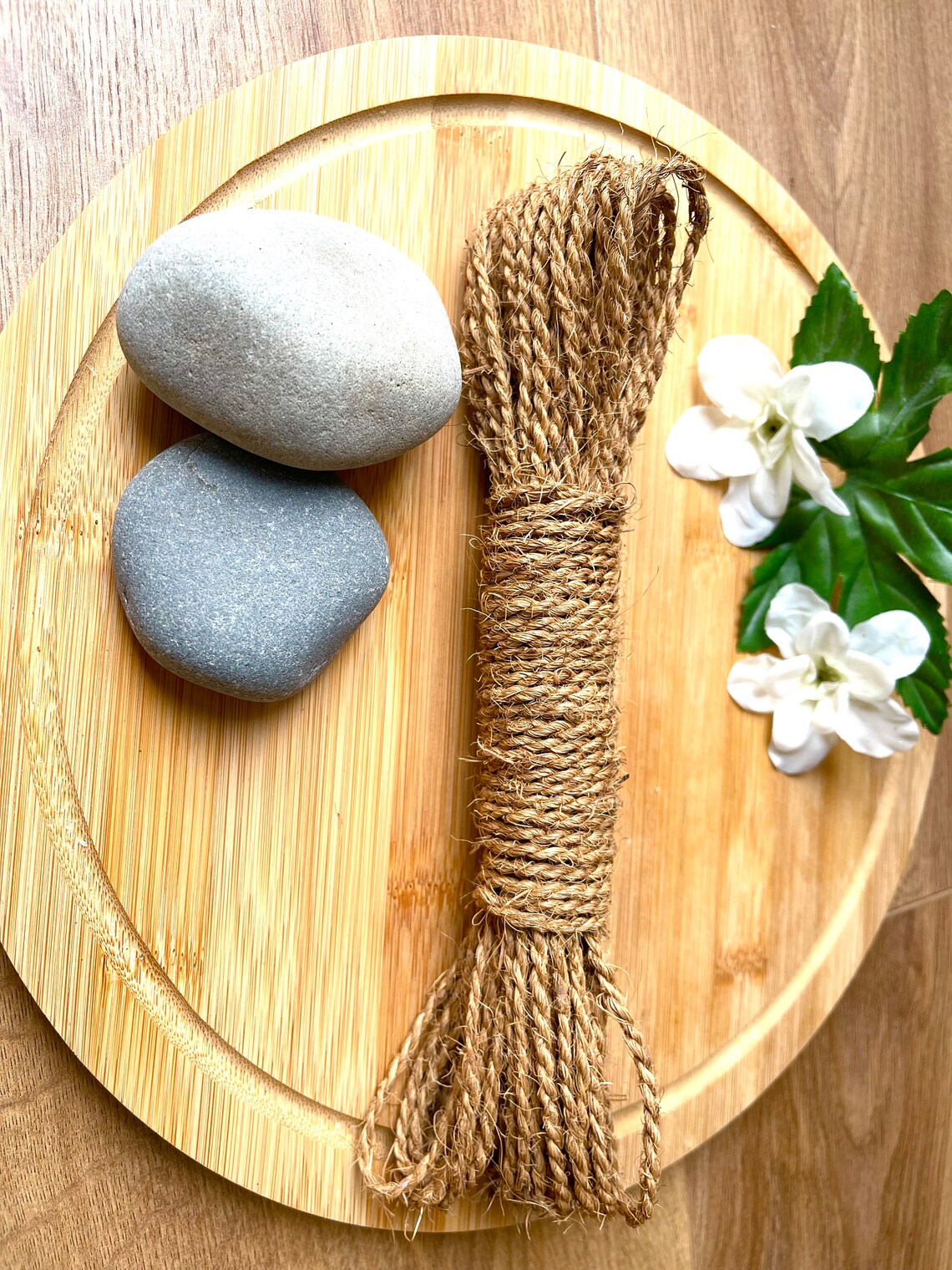 100% Natural Eco-friendly 15M Twisted Handmade Coconut Coir Fiber Ropes ...