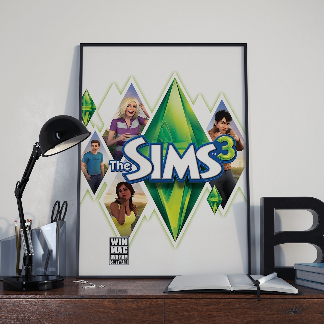 The Sims 3 Poster Print Gaming Poster Room Decor Wall Decor Gaming ...