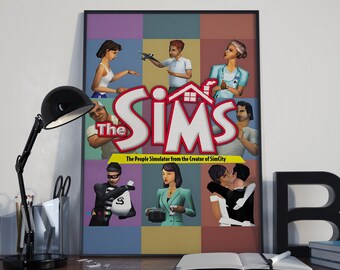 Sims Merch Sims 4 Decor Downloadable Prints Set of 2 Print - Etsy