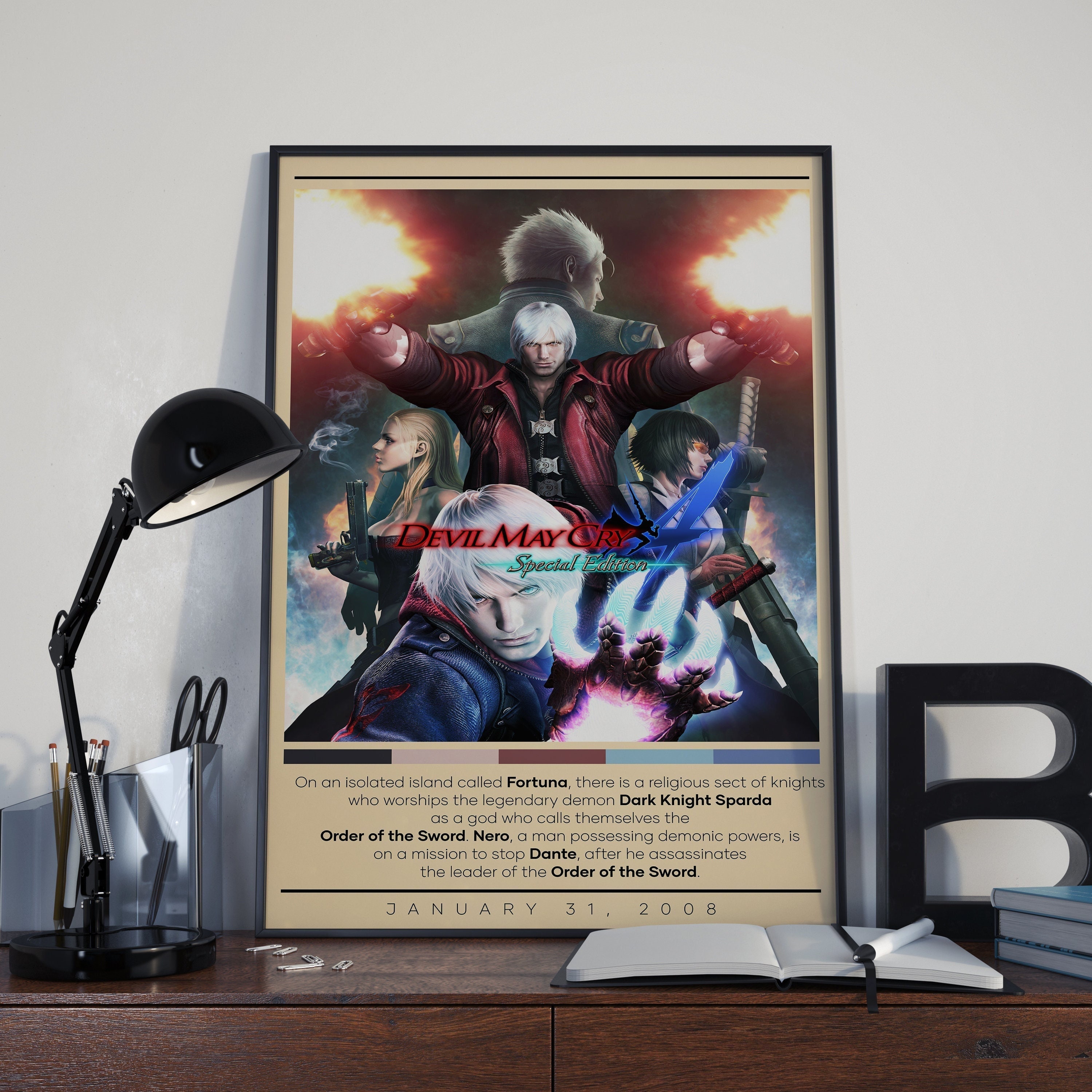 Devil May Cry 4 Poster Gaming Poster 3 Colors 1 Price Room Decor Wall ...