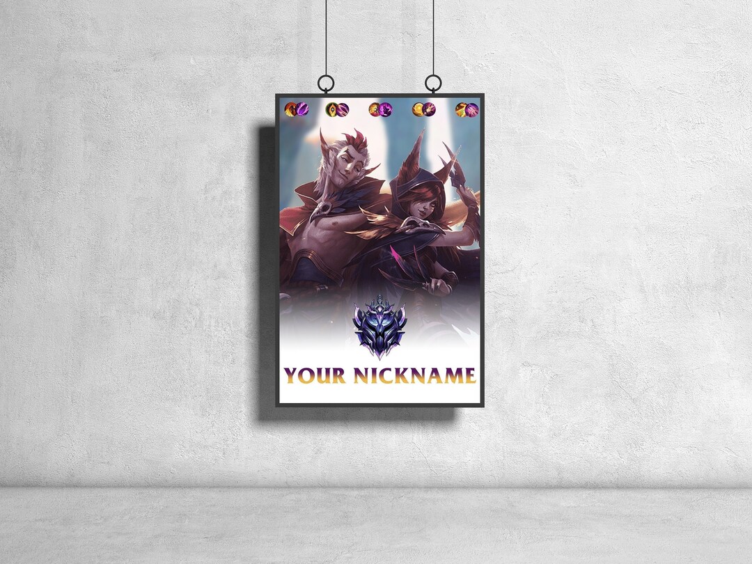 League of Legends Rakan and Xayah Game Poster 3 Colors 1 Price Room ...