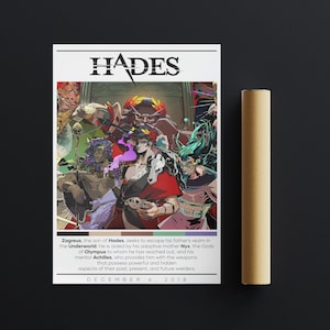 Hades Poster Hades Game Poster Gaming Poster 3 Colors 1 Price Room ...