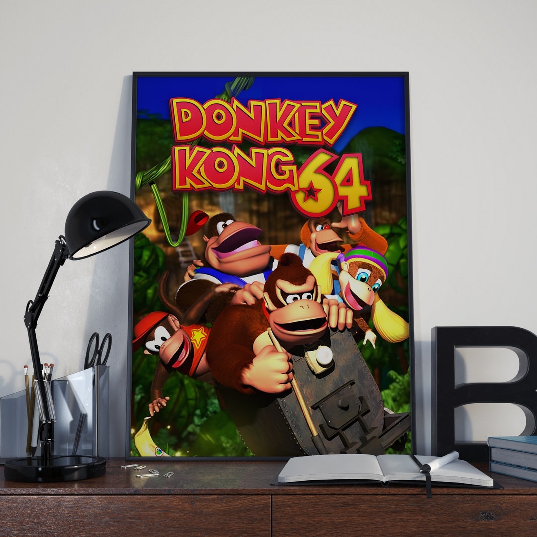 Donkey Kong 64 Poster Gaming Poster Room Decor Wall Decor Gaming Decor ...