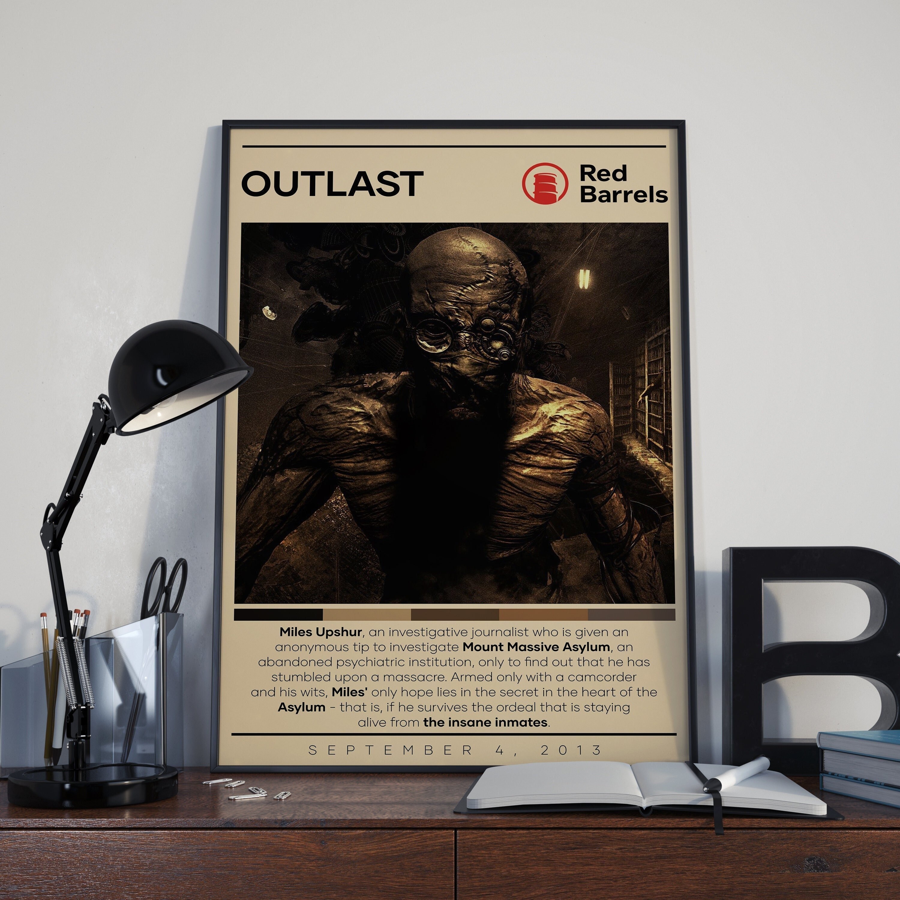 Outlast Poster Gaming Poster 3 Colors 1 Price Room Decor - Etsy