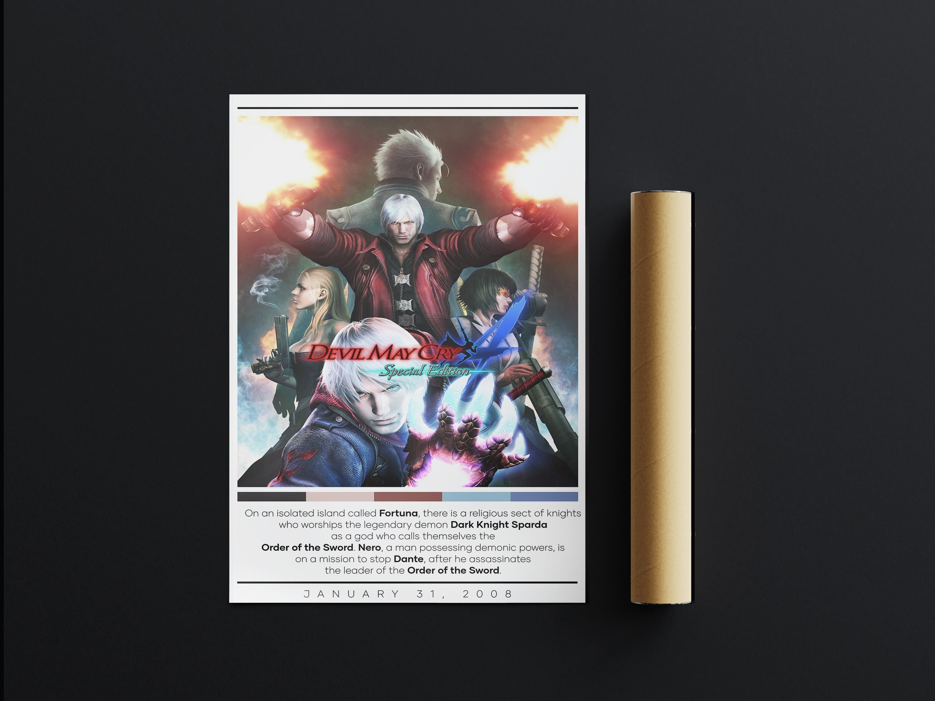 Devil May Cry 4 Poster Gaming Poster 3 Colors 1 Price Room Decor Wall ...