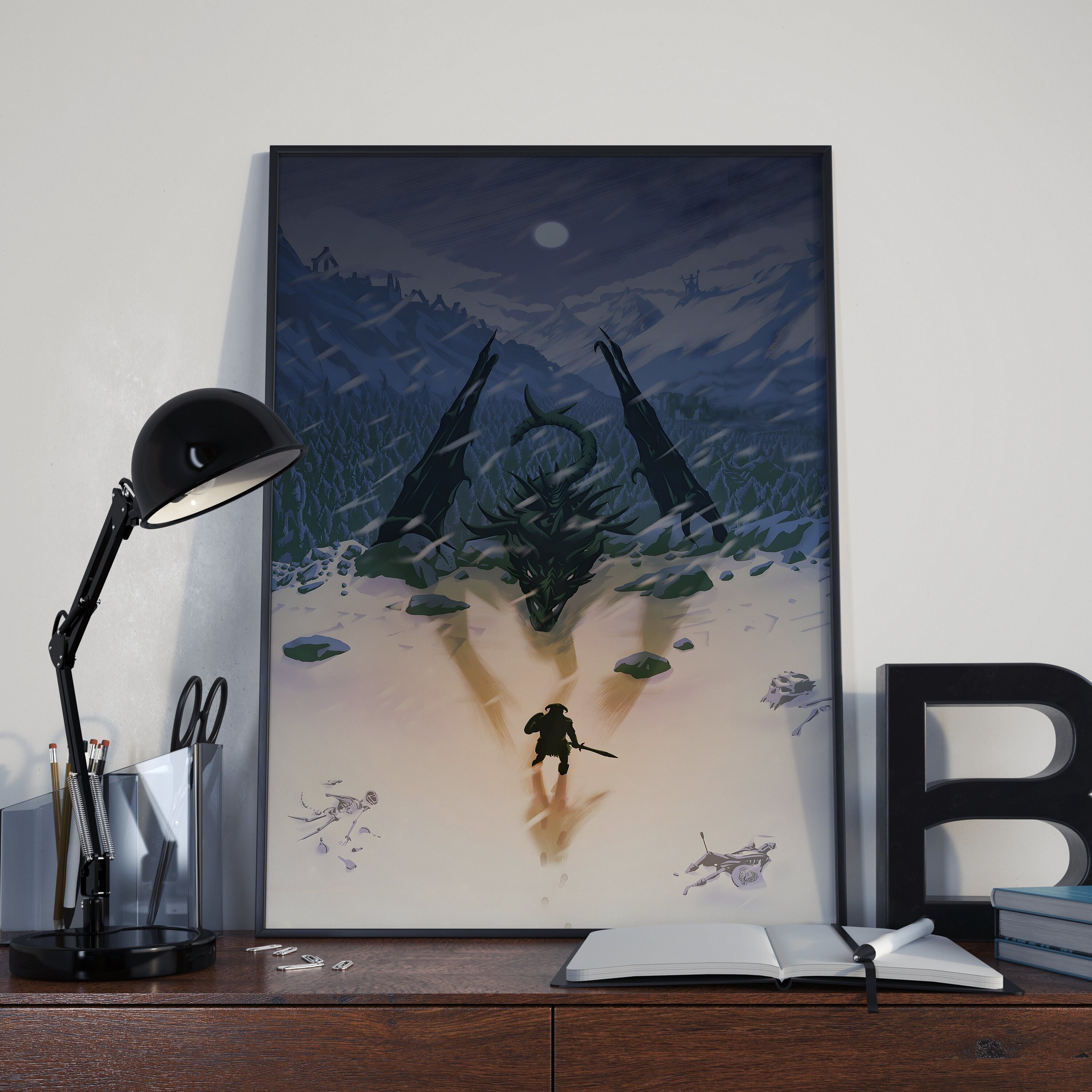 The Elder Scrolls V: Skyrim Poster Gaming Poster 3 Colors - Etsy