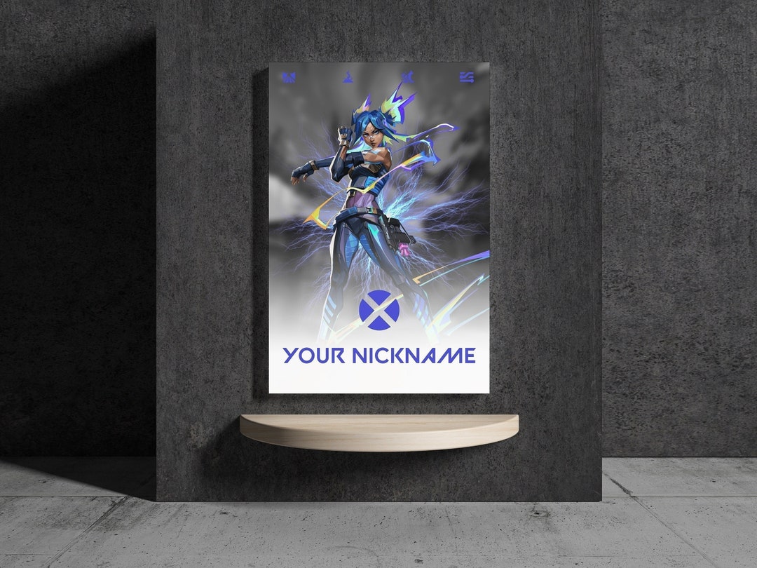 Valorant Neon Poster Valorant Poster Gaming Poster 3 Colors 1 Price ...