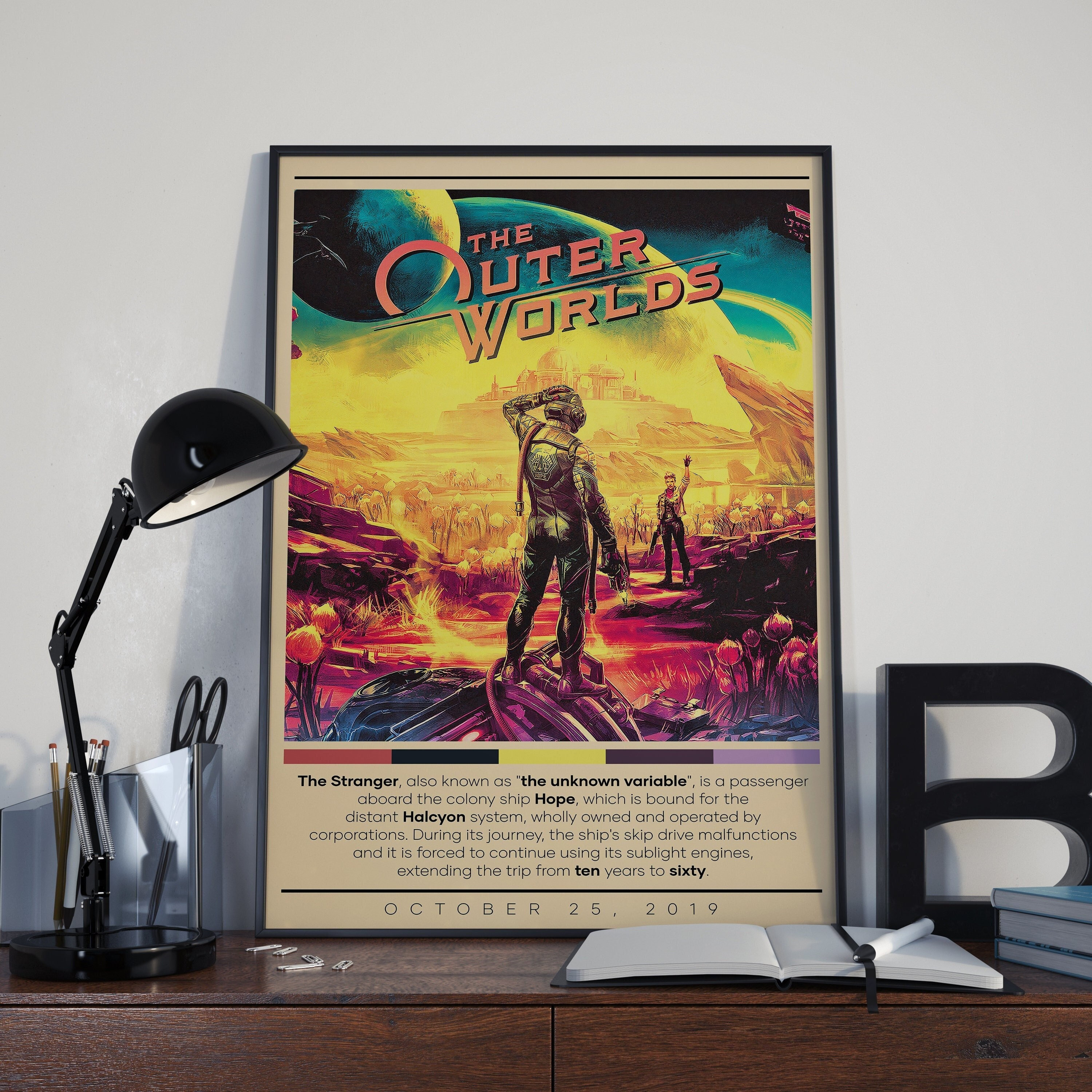 The Outer Worlds Poster Gaming Poster 3 Colors 1 Price - Etsy