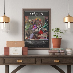 Hades Poster Hades Game Poster Gaming Poster 3 Colors 1 Price Room ...