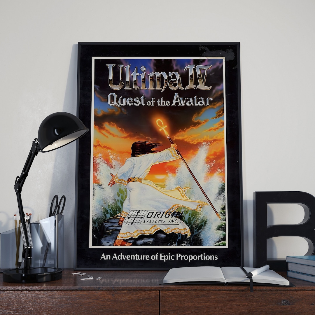 Ultima 4 Quest of the Avatar Poster Print Gaming Poster Room Decor Wall ...