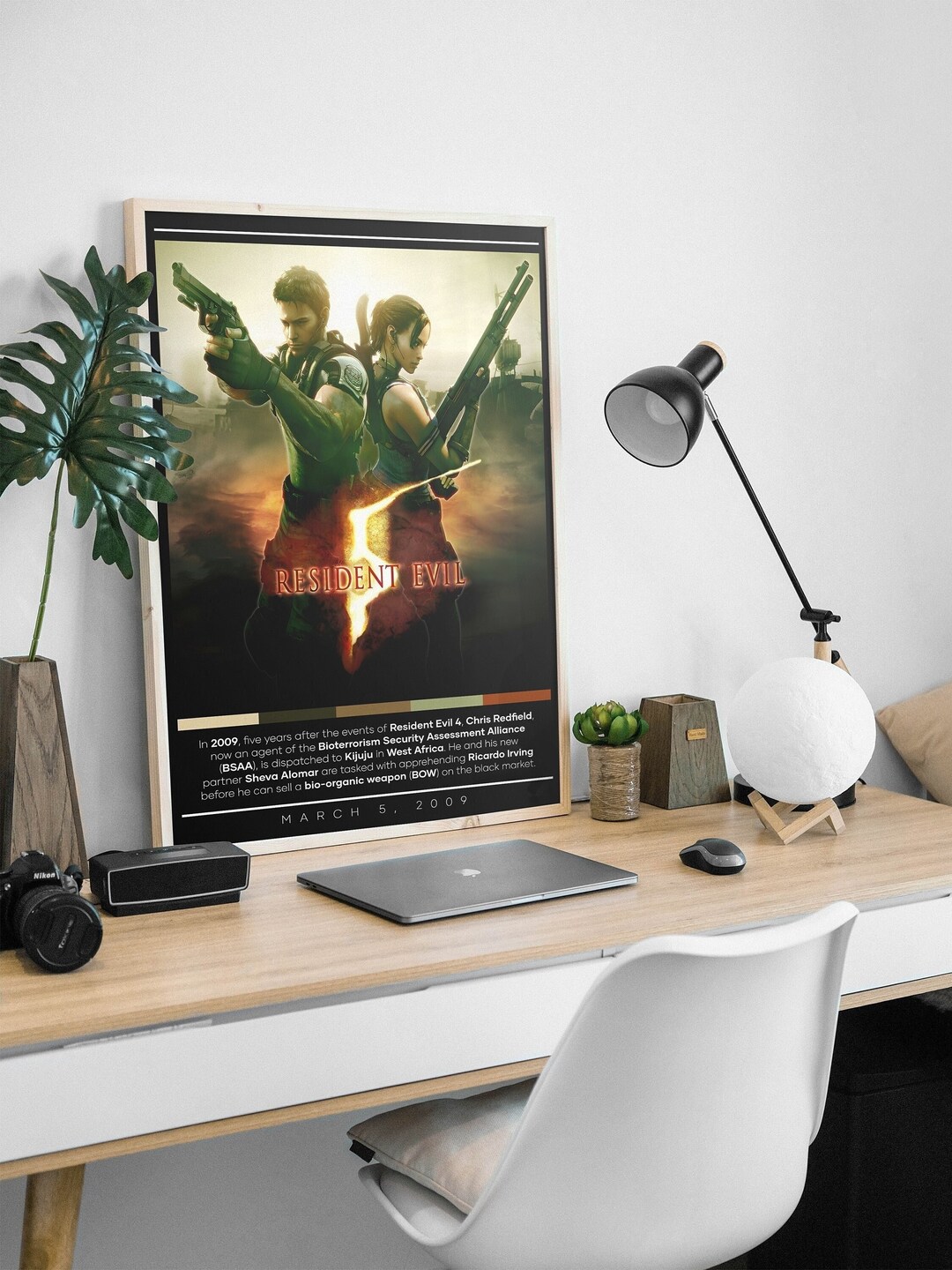 Resident Evil 5 Poster Print Gaming Poster 3 Colors 1 Price Room Decor ...