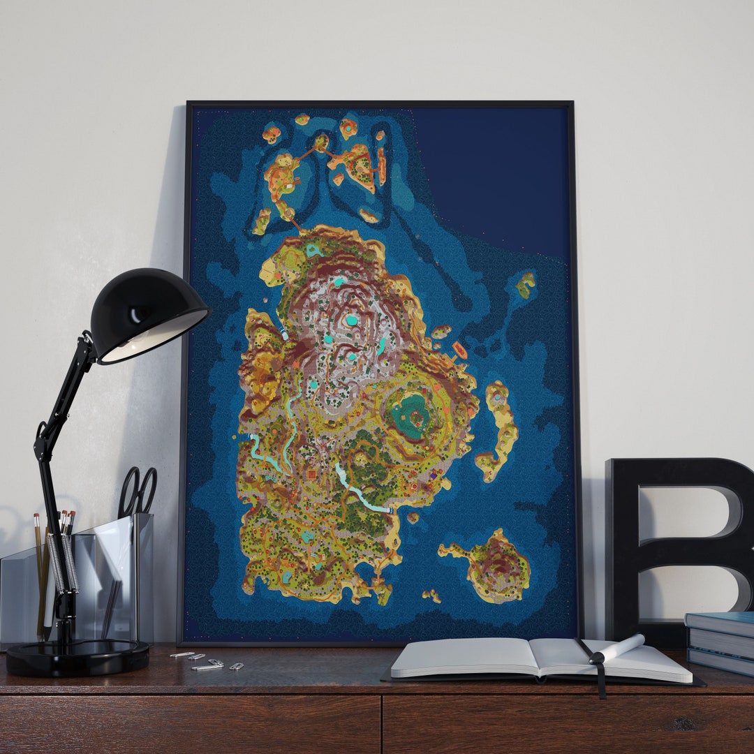A Short Hike Map Poster A Short Hike Game Gaming Poster - Etsy