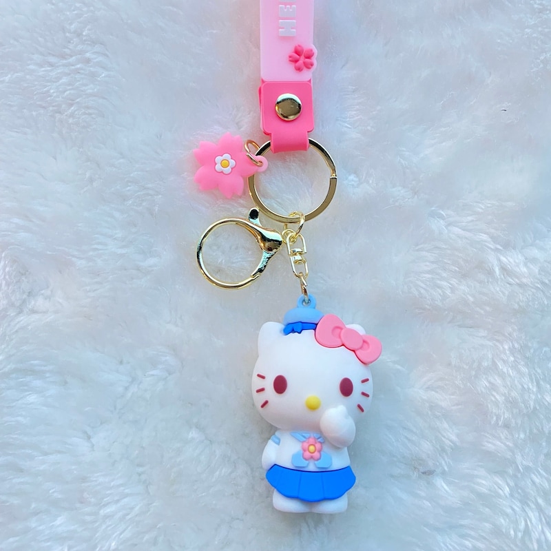 Hello Kittys Key Chain - Etsy
