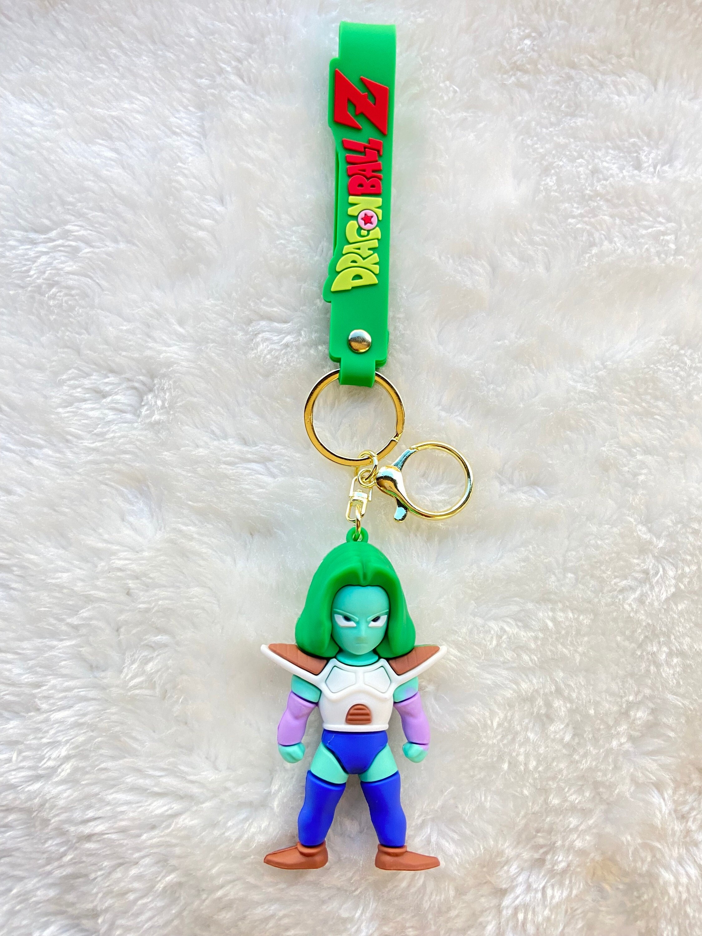 Dragonball Z Zarbon Key Chain Green Hair Ponytail Coin Bag Charm ...