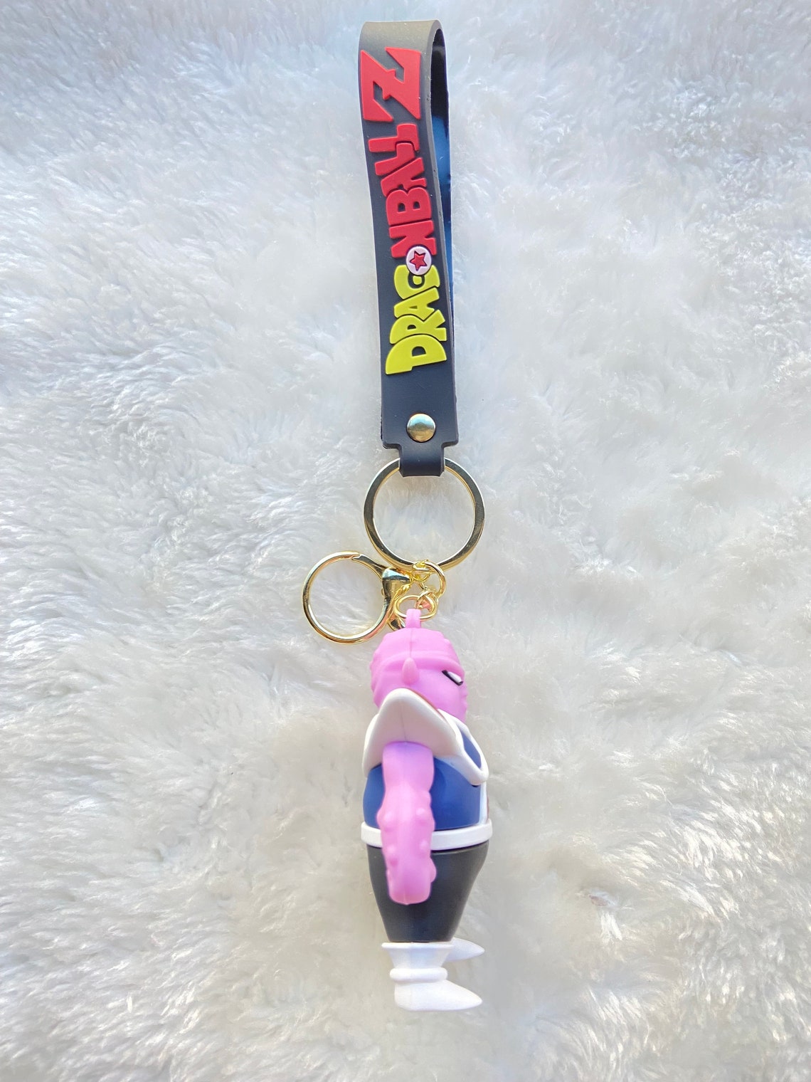 Dragonball Z Commander Dodoria Black Key Chain Coin Bag Gold Charm ...