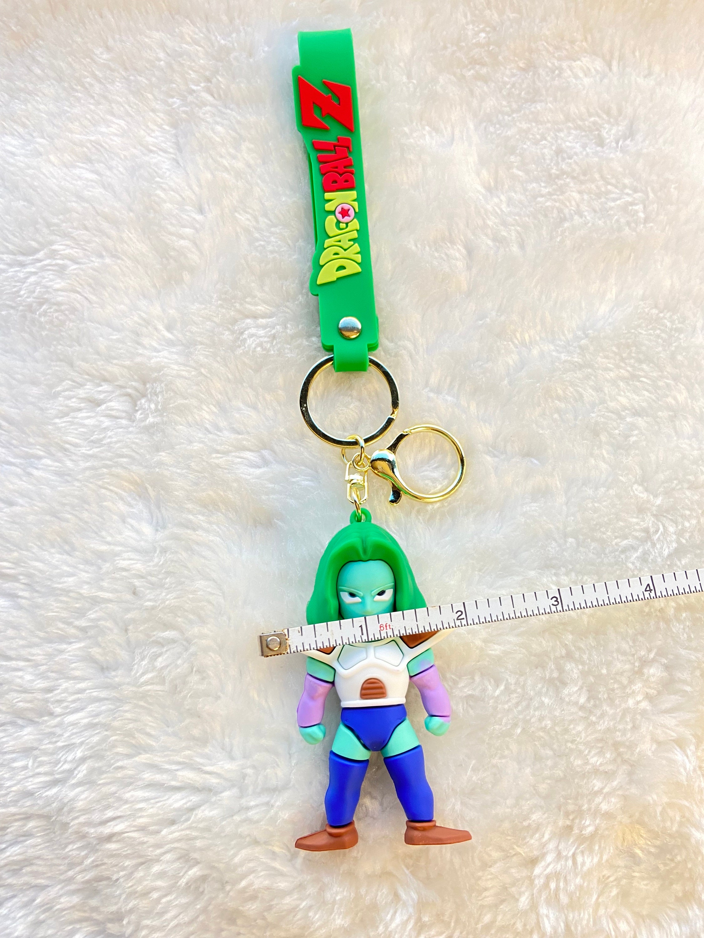 Dragonball Z Zarbon Key Chain Green Hair Ponytail Coin Bag Charm ...