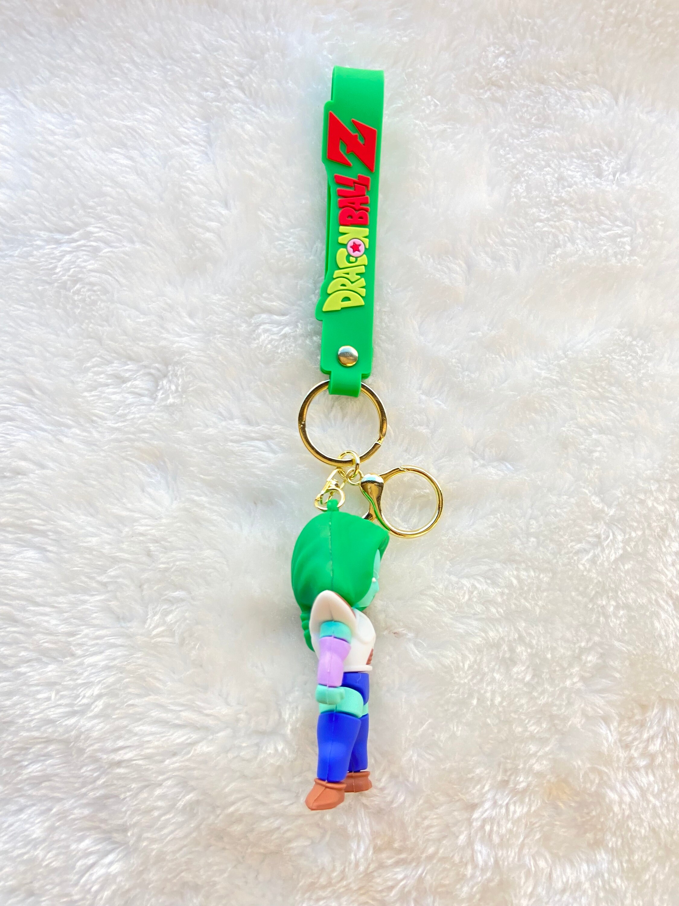 Dragonball Z Zarbon Key Chain Green Hair Ponytail Coin Bag Charm ...