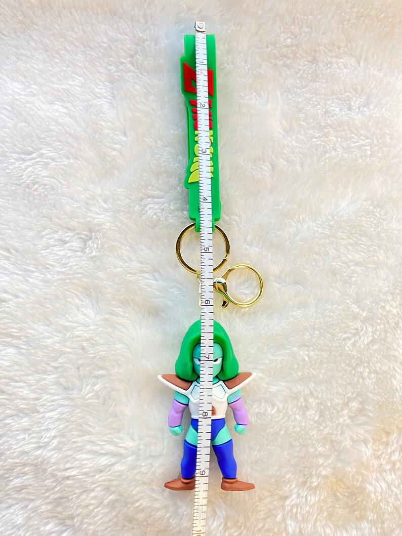 Dragonball Z Zarbon Key Chain Green Hair Ponytail Coin Bag Charm ...