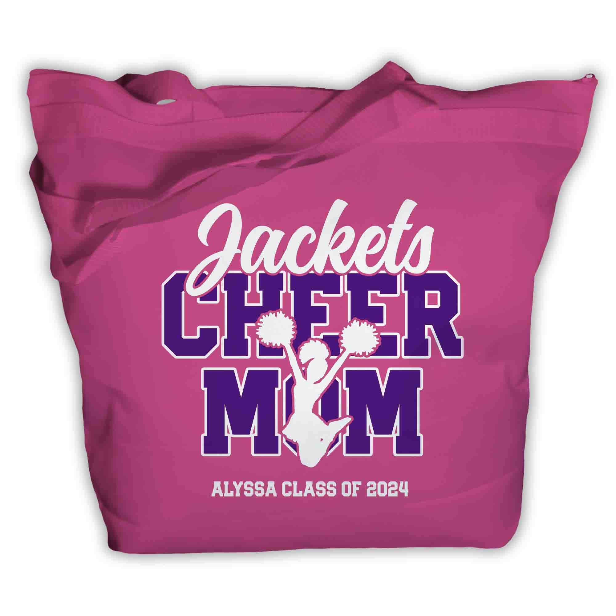 Personalized Cheer Mom Tote Bag Custom Cheerleader Mom Tote - Etsy