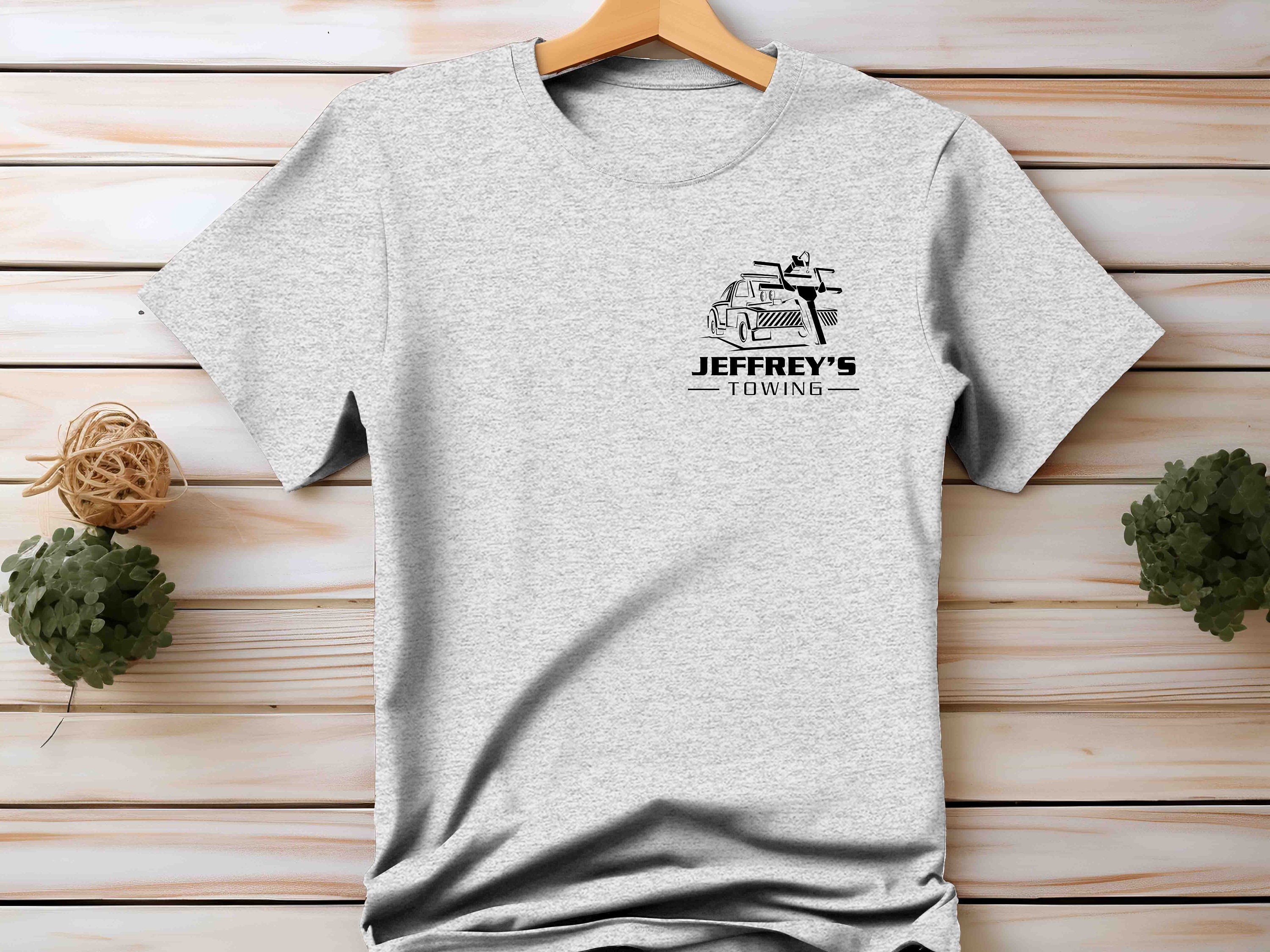 Custom Towing Shirt Personalized Trucking Tow Company Shirt Flatbed Tee ...