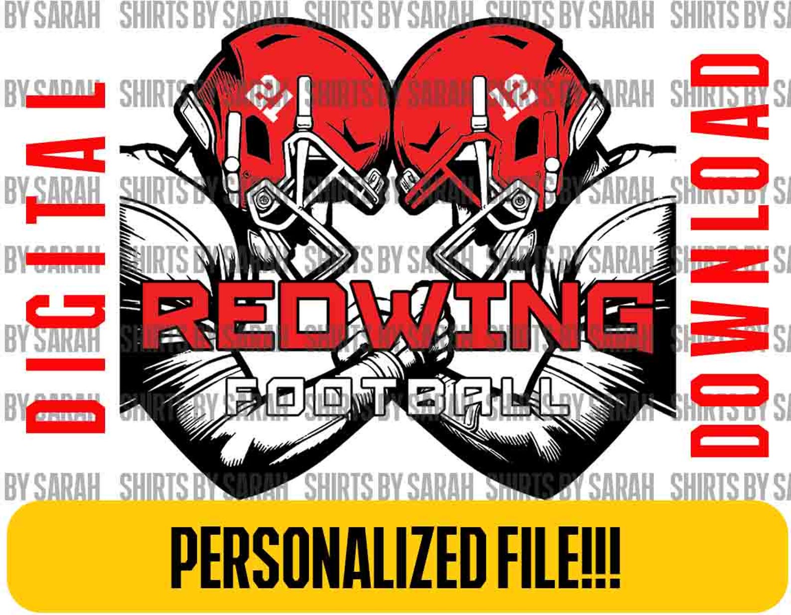 Custom Football Logo SVG: Two Players, Sons Design (digital Download ...