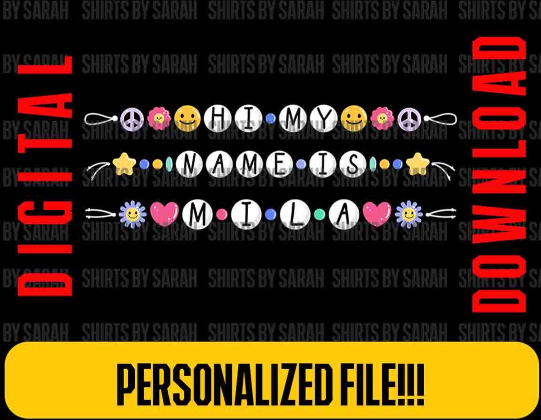 Personalized Back to School SVG: Custom Friendship Bracelet Design ...